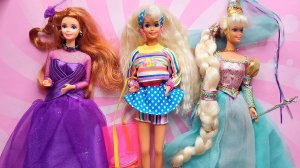 Обзор 3х кукол Барби 90х 💘Рапунцель, pog Fun Barbie и Purple Passion ❄Январское видео