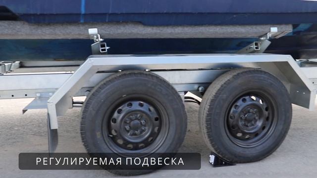 Двухосный прицеп с тормозом наката R7522