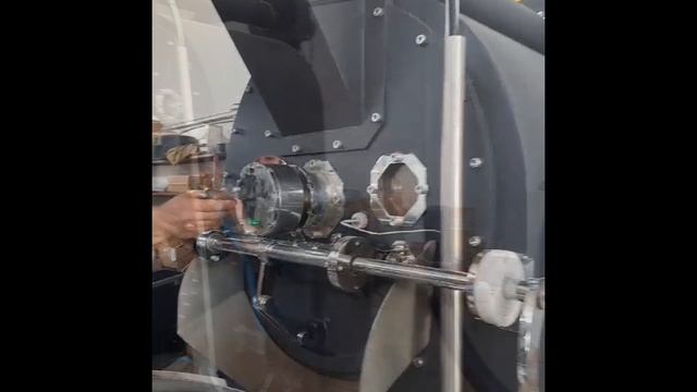 13 минут 40 секунд на обжарку 60 кг кофе на ростере Сильвер Кэт