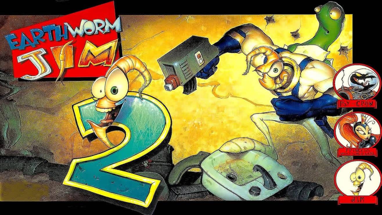 Прохождение игры - Earthworm Jim - 2 # 1. SEGA - HD Full. 1080p.