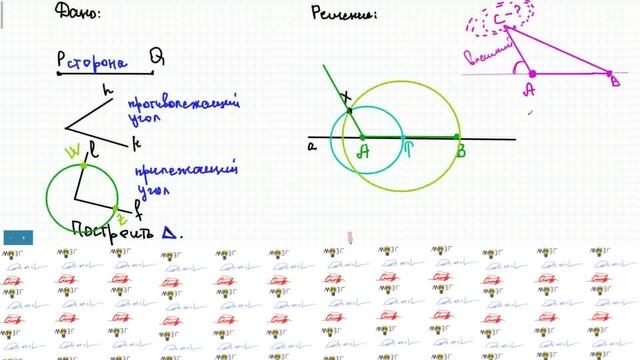 5. Построение с помощью циркуля и линейки
