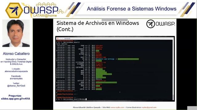 OWASP LATAM@Home 2020 (ES) -Análisis Forense a Sistemas Windows ...