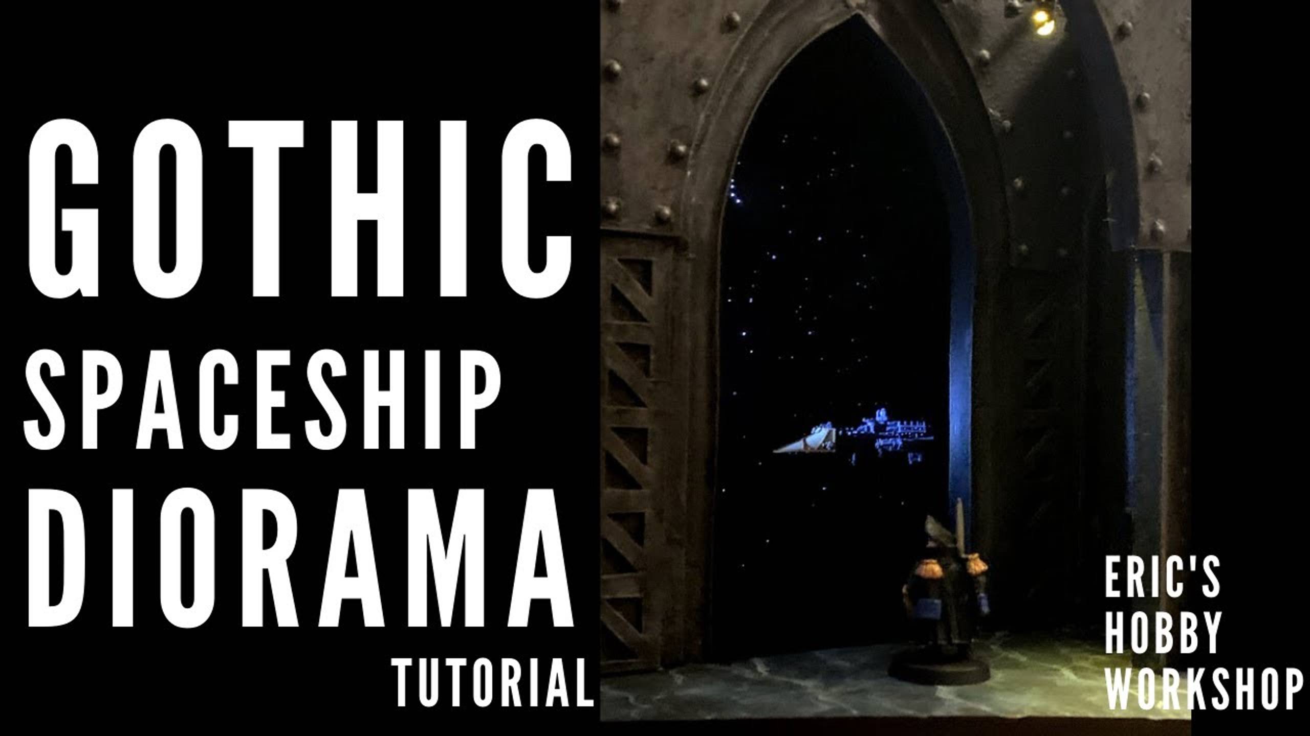 40k Gothic Spaceship Diorama - Display Piece Tutorial - Battlefleet Gothic, Kill Team