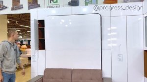 Кровать-трансформер. Показываем наглядно. Раскладывание Атланта можно остановить в любой момент