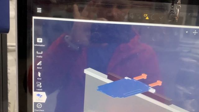 Листогибочный пресс MURATEC BB 6020 Программирование детали шкафа - Дно