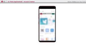 LG ThinQ App (Android): Account Creation