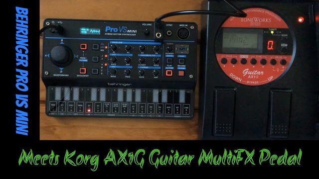Behringer Pro Vs Mini getting extra effects - Korg Ax1g Guitar Effects Pedal