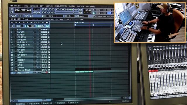 #hardwareonly_ Creating Jungle Drum&Bass with Roland MV-8800 and the famous Amen-break