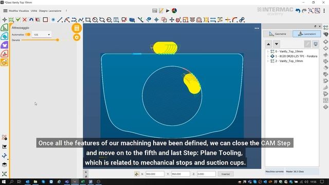 CAD-CAM Программа IC для Vertmax. Лекция 16. Примеры применения Обработка столешницы для ванной