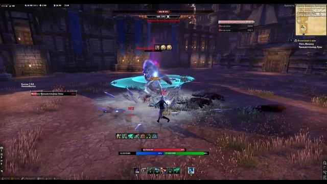 ESO: Moon Hunter Keep (Крепость Лунного Охотника) (Все боссы) - vet, solo.