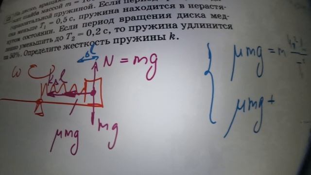 ЕГЭ Динамика вращения Задача про тело на диске