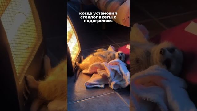Когда установил стеклопакет с подогревом