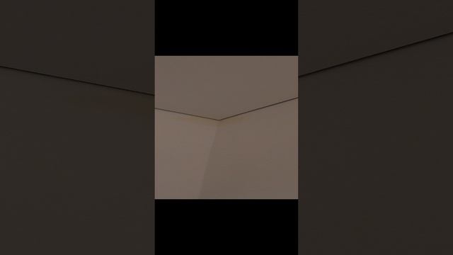 Теневой натяжной потолок на кухне с люстрой и трубой