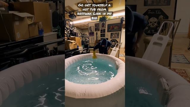 Inflatable hot tub from BestWay #hottub #hottubtimemachine #infatablehottub #inflatablehottubreview