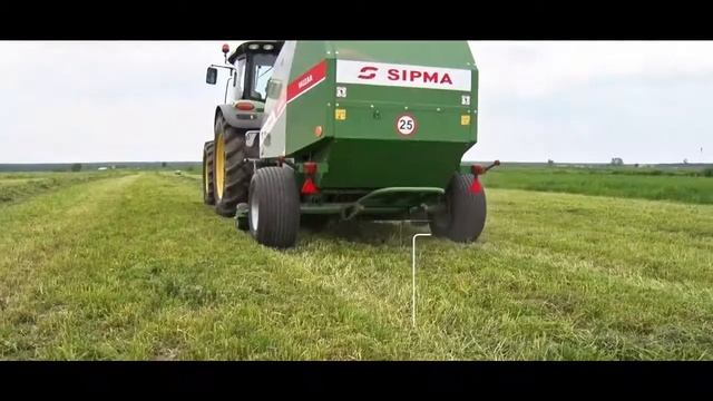 Пресс подборщик SIPMA PS 1315 HUZAR в работе!