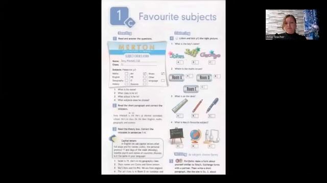 Спотлайт 5, mod. 1c, полный разбор и аудирование Favourite subjects