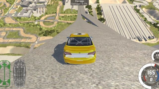 машины против огромного матраса в beamng drive!