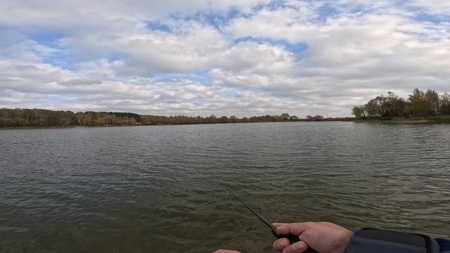 Поехали Рыбачить. Погуляем на Пруду. Осенний Октябрь.