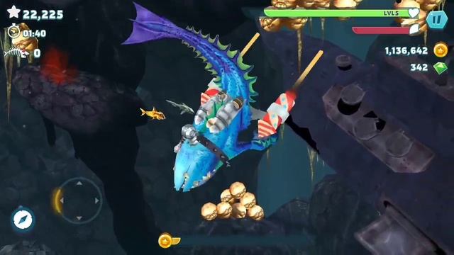 Abysshark Vs. Giant Crab Boss - Hungry Shark Evolution - Gameplay (iOS ...