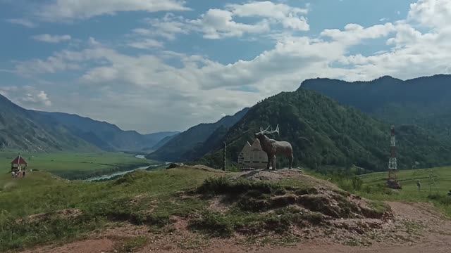 Республика Алтай, Чемальский район, Катунь, с. Куюс, Ороктойский мост, с. Ороктой, Марал