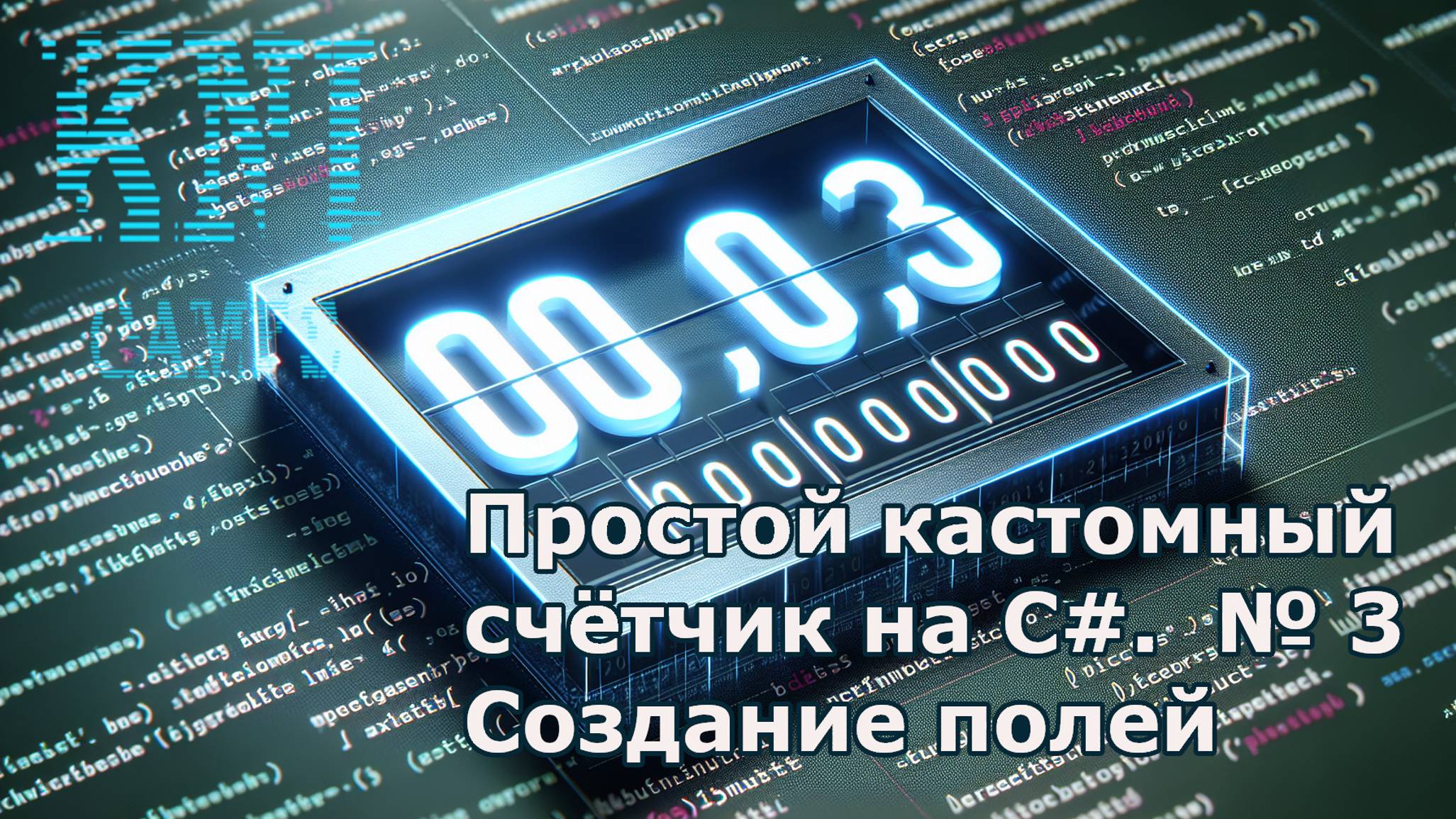 Простой кастомный счётчик на C#.  № 3 Создание полей