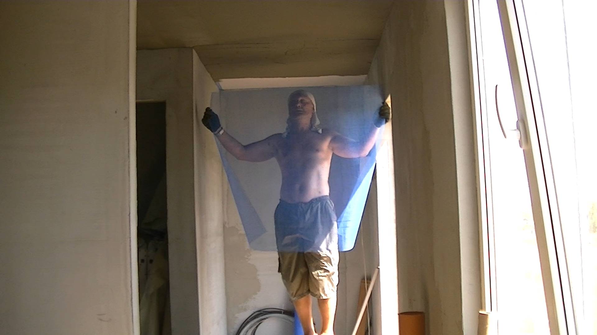 Штукатурка потолка по сетке 2