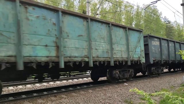 Порожняк на высокой скорости! ВЛ11-096/098Б с грузовым поездом