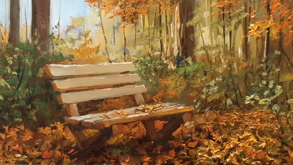 Осень.Живопись маслом