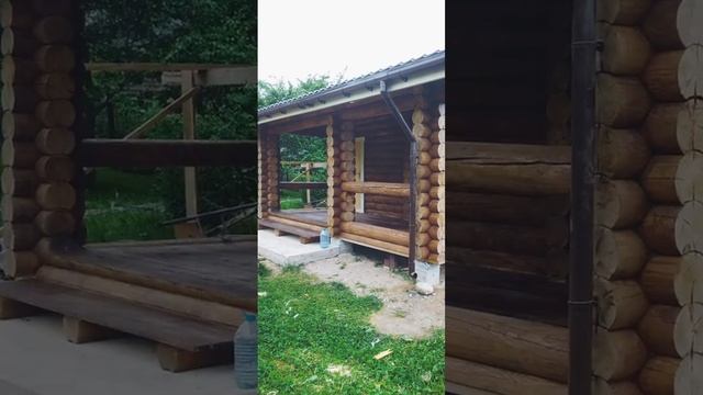 рубленная строганная баня под ключь