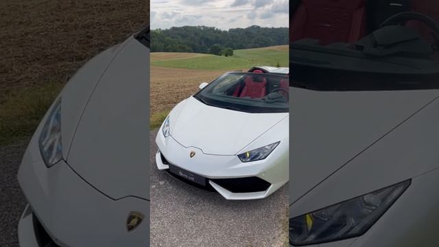 🔥🖤 white look awesome on the LAMBORGHINI HURACAN 🖤🔥 Spyder 💙🔥 ❤️🔥