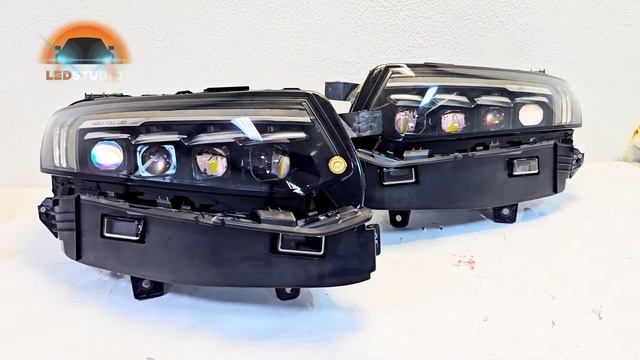 Geely Tugella модернизация фар установка светодиодных модулей. Замена штатной светодиодной оптики.