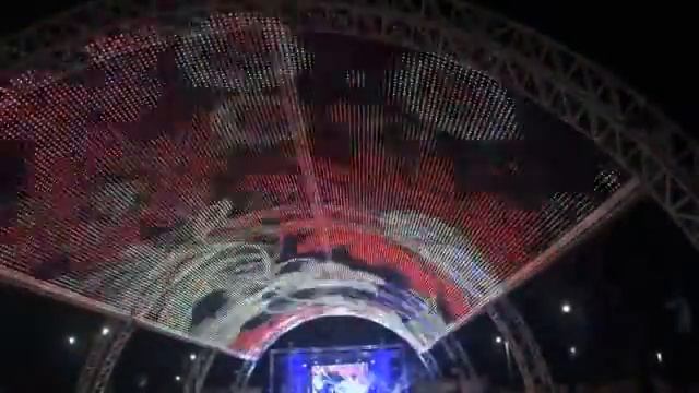 Пуск светомузыкального фонтана у подножья Мамаева кургана