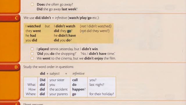 12. Past simple 2