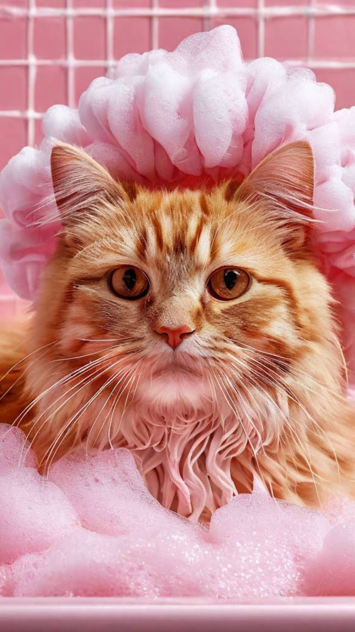 Мохнатый кот апельсин