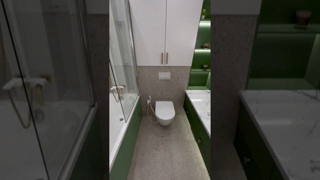 Ванная комната в небольшой уютной квартире в Краснодаре