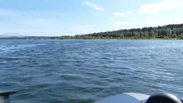 По Енисею. Автомобильный мост объездной дороги, Красноярск.