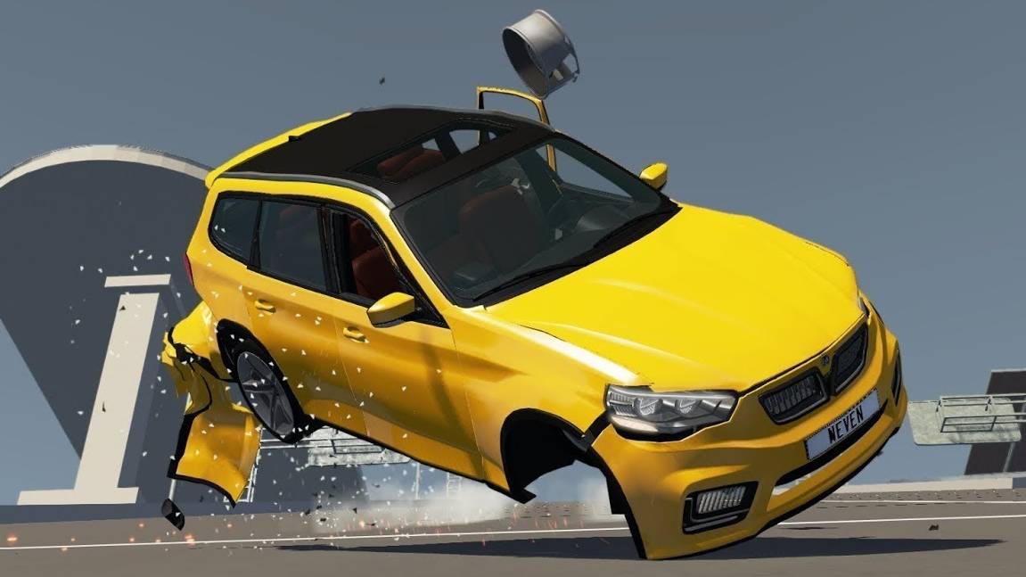 Реалистичные автомобильные аварии #3 - BeamNG Drive