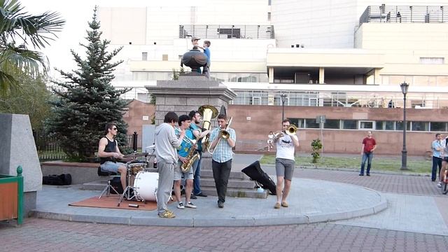 Вечер на Стрелке. Красноярск.
