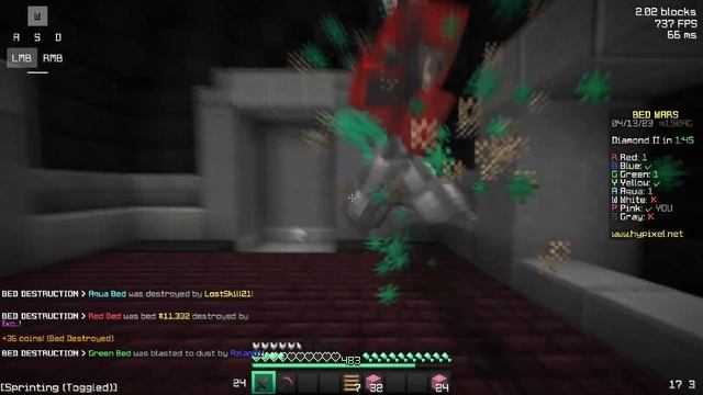 АСМР БЕДВАРС МАЙНКРАФТ 1.8.9 #bedwars #hypixel #asmr #АСМР КЛАВИАТУРА + МЫШКА