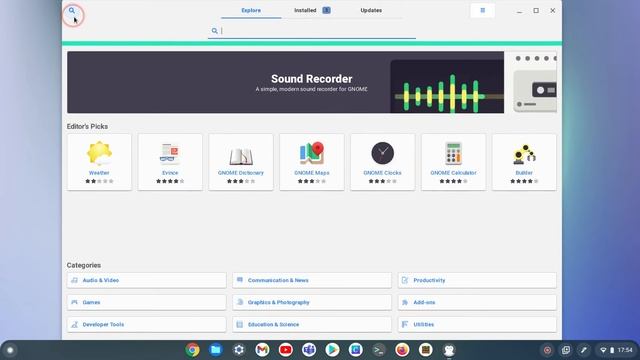 How to install a Linux app store (Gnome) for Chromebook and a Linux ...