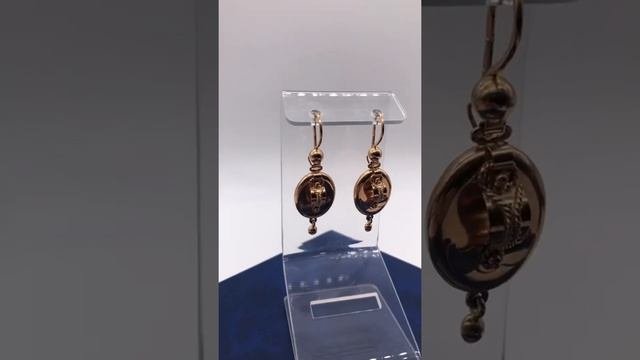 Золотые серьги Самовары