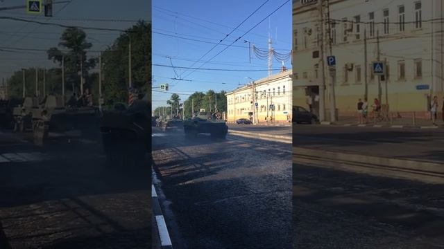Репетиция парада Победы Тула 18 июня 2020 года ул. Советская