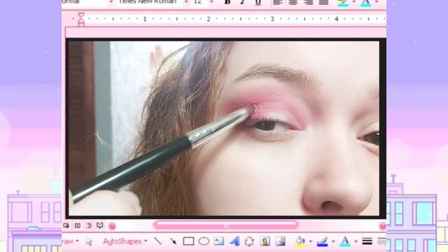 Monochrome pink soft girl makeup video ♡ Монохромный розовый макияж