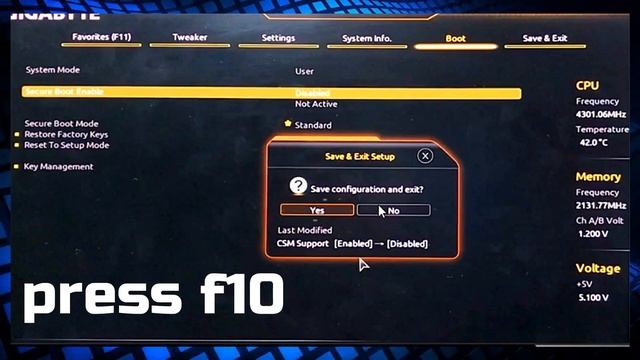 How to enable Secure Boot in GIGABYTE Motherboard - смотреть видео ...