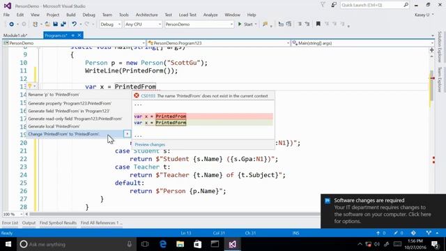 C# and Visual Basic Code-focused Development with Visual Studio “15 ...