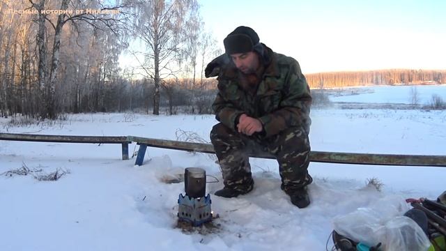Посиделки у костра после рыбалки |  Открытие зимнего сезона 2022