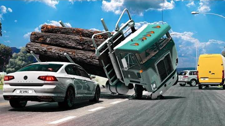 BeamNG Drive - Реалистичные автомобильные аварии | Аварии на перекрестках