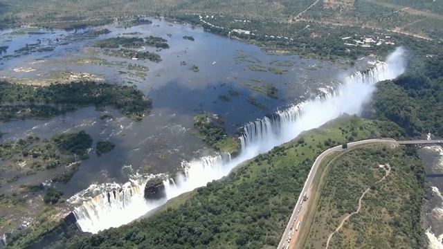 Водопад Виктория.Victoria Falls. Дьявольский пруд. Купель Дьявола. Замбия. Зимбабве.