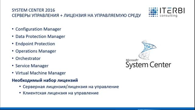 Курс по лицензированию продуктов Microsoft: System Center