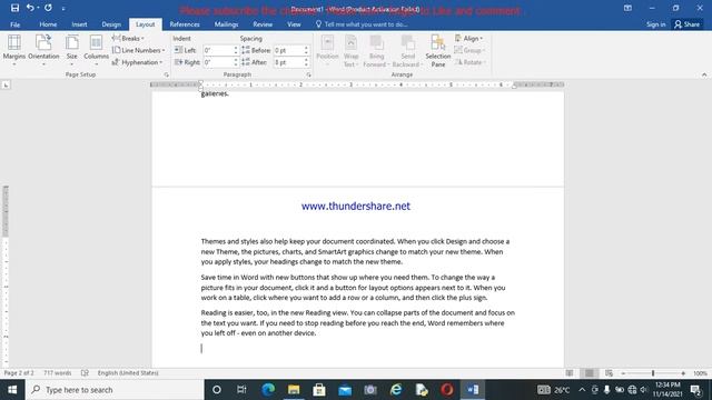 MS Word 2016 | Layout Tab |Page Setup Group | #layouttab # ...